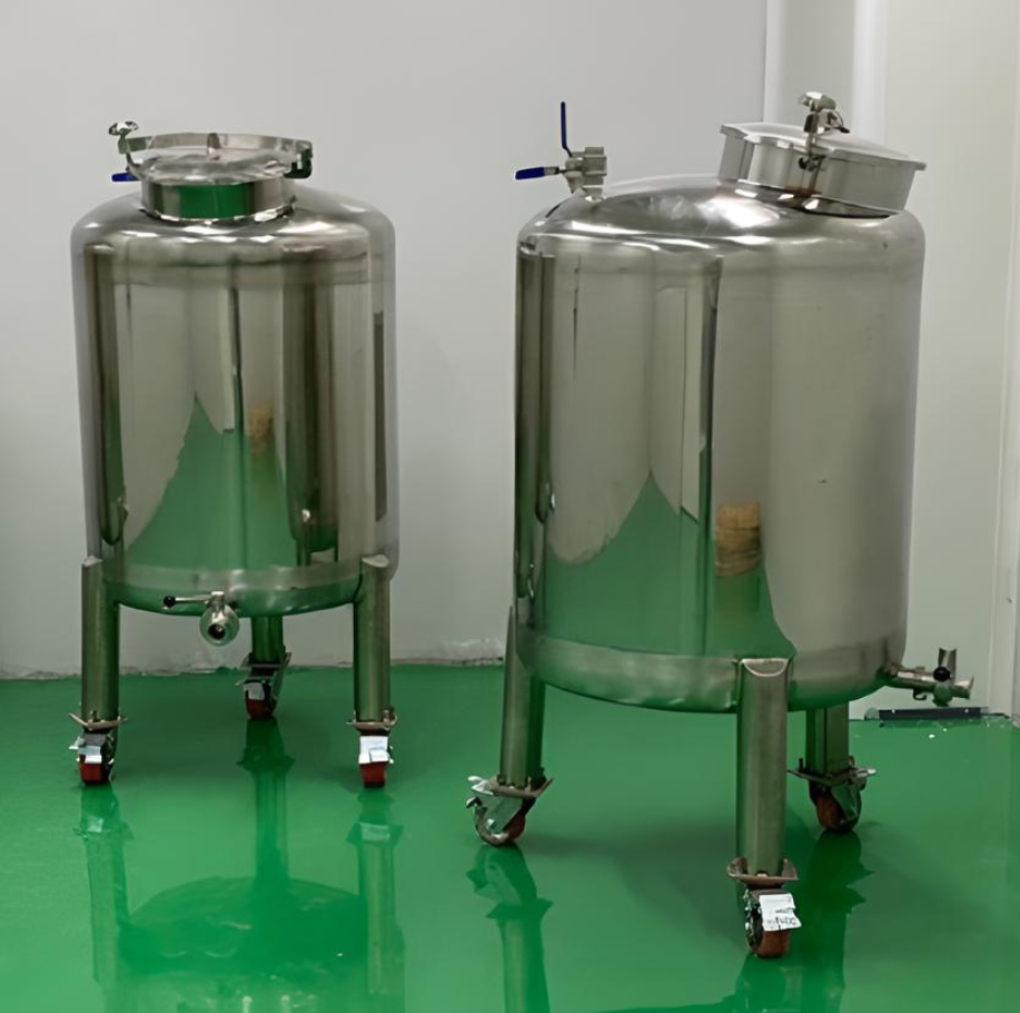 Tank chứa có gia nhiệt 200 lít có bánh xe